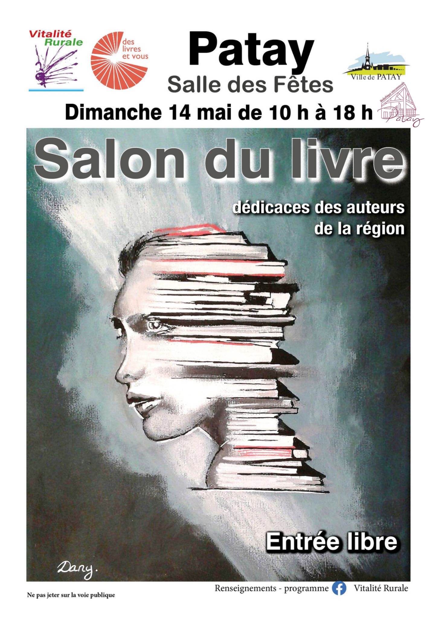 Salon du livre à la salle des fêtes de Patay – Ville de patay